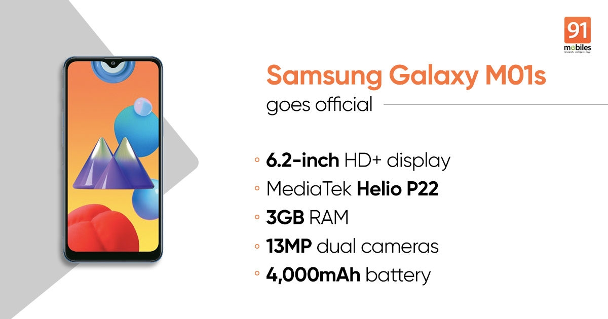 Samsung Galaxy M01s ra mắt
