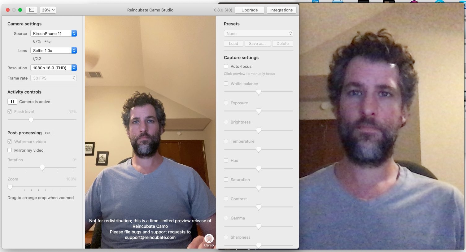 Camo: Biến iPhone/iPad làm webcam cho Mac OS