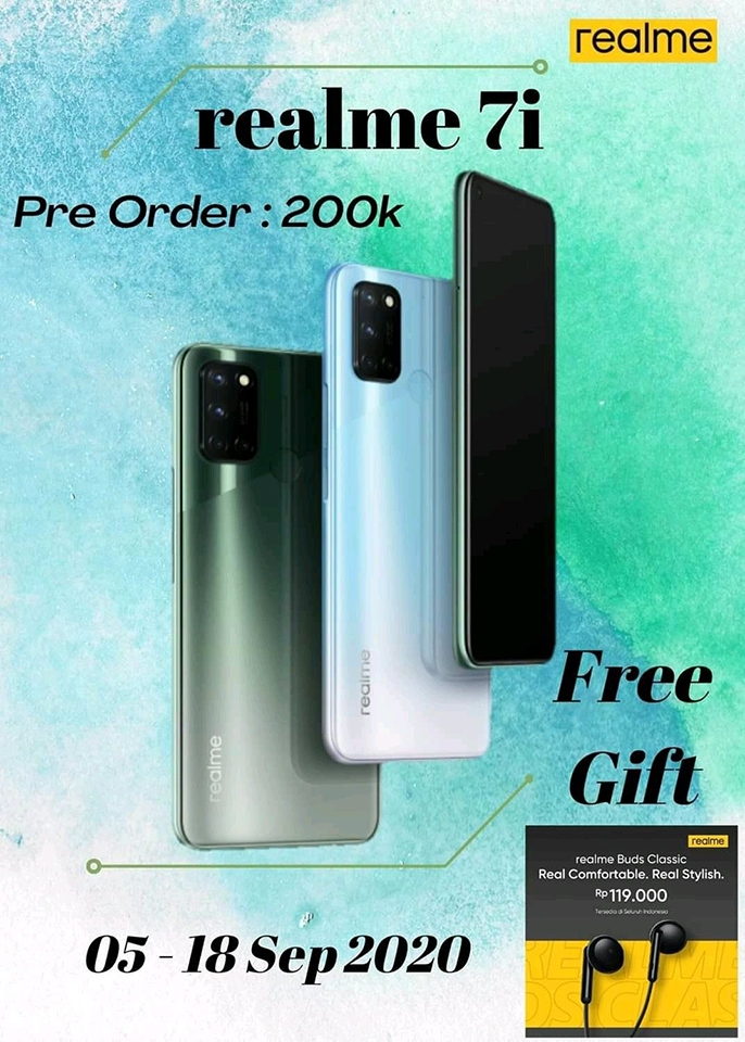 Realme 7i lộ ảnh render kèm cấu hình chi tiết