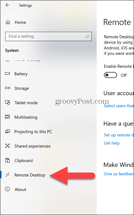 Hướng dẫn kích hoạt và sử dụng Remote Desktop Windows 10