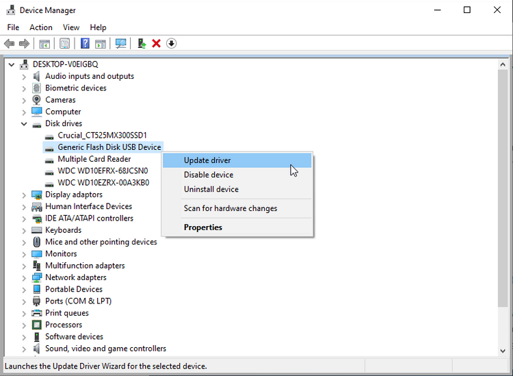 Cách sửa lỗi I/O Device Error trên Windows 10