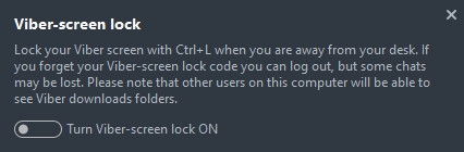 Cách khóa tài khoản Viber của bạn trên máy tính để bàn