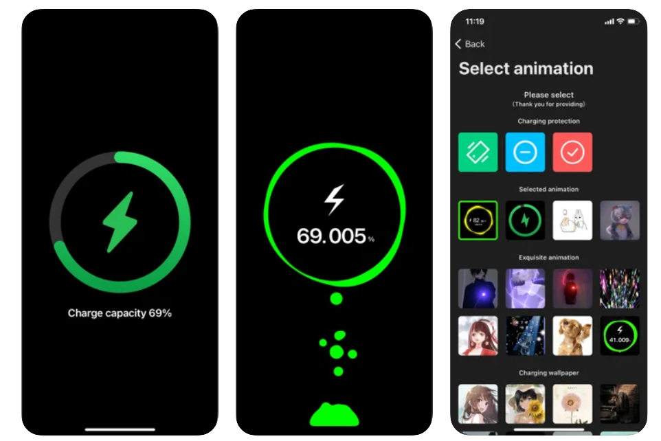 Hiệu ứng sạc pin cho iPhone