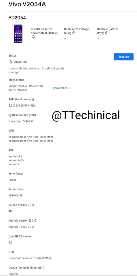 Vivo Y31s 5G được phát hiện trên danh sách Google Play Console