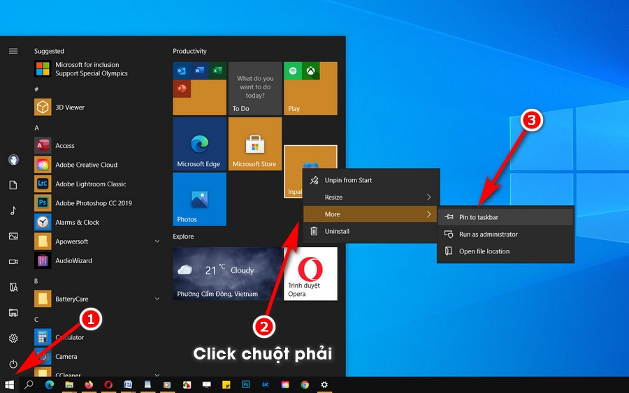 9 cách tùy biến thanh Taskbar trên Windows 10