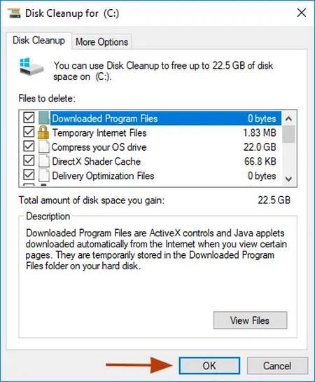 Cách khắc phục lỗi Not Enough Disk Space khi cập nhật Windows 10