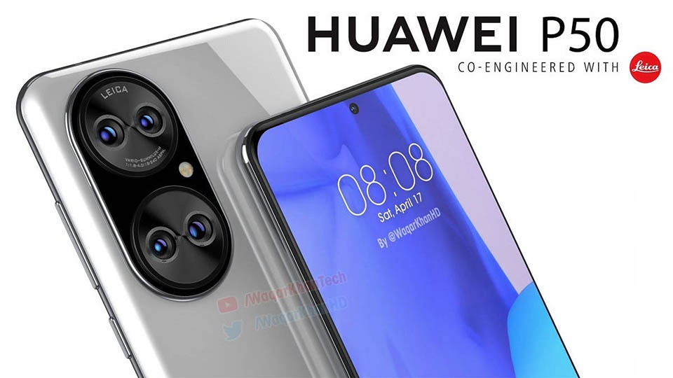 Huawei P50 lộ diện tuyệt đẹp trong loạt ảnh và video render