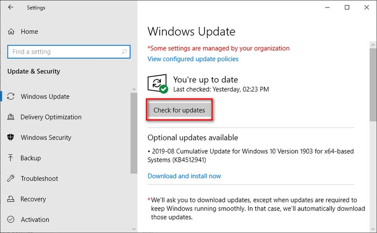 Sửa lỗi driver NVIDIA không tương thích với phiên bản Windows