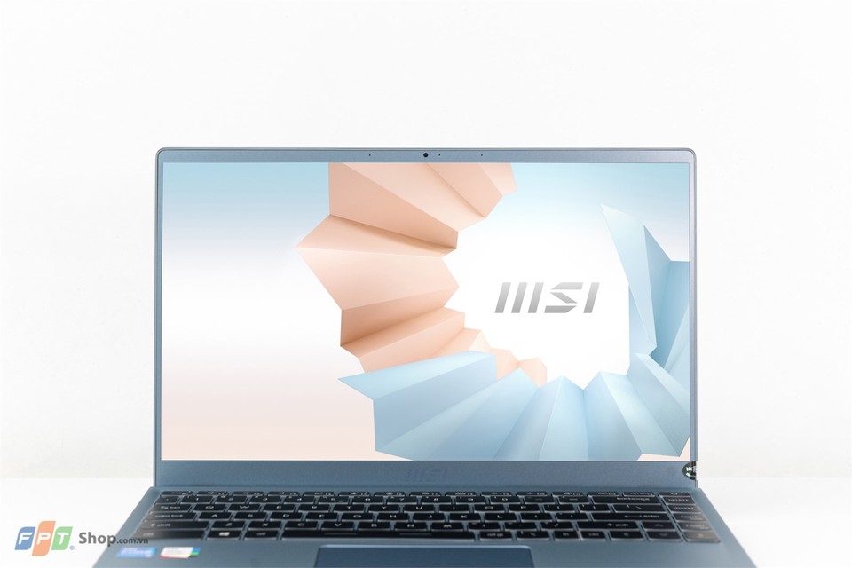 Trên tay MSI Modern 14 B11 phiên bản màu Xanh Bluestone