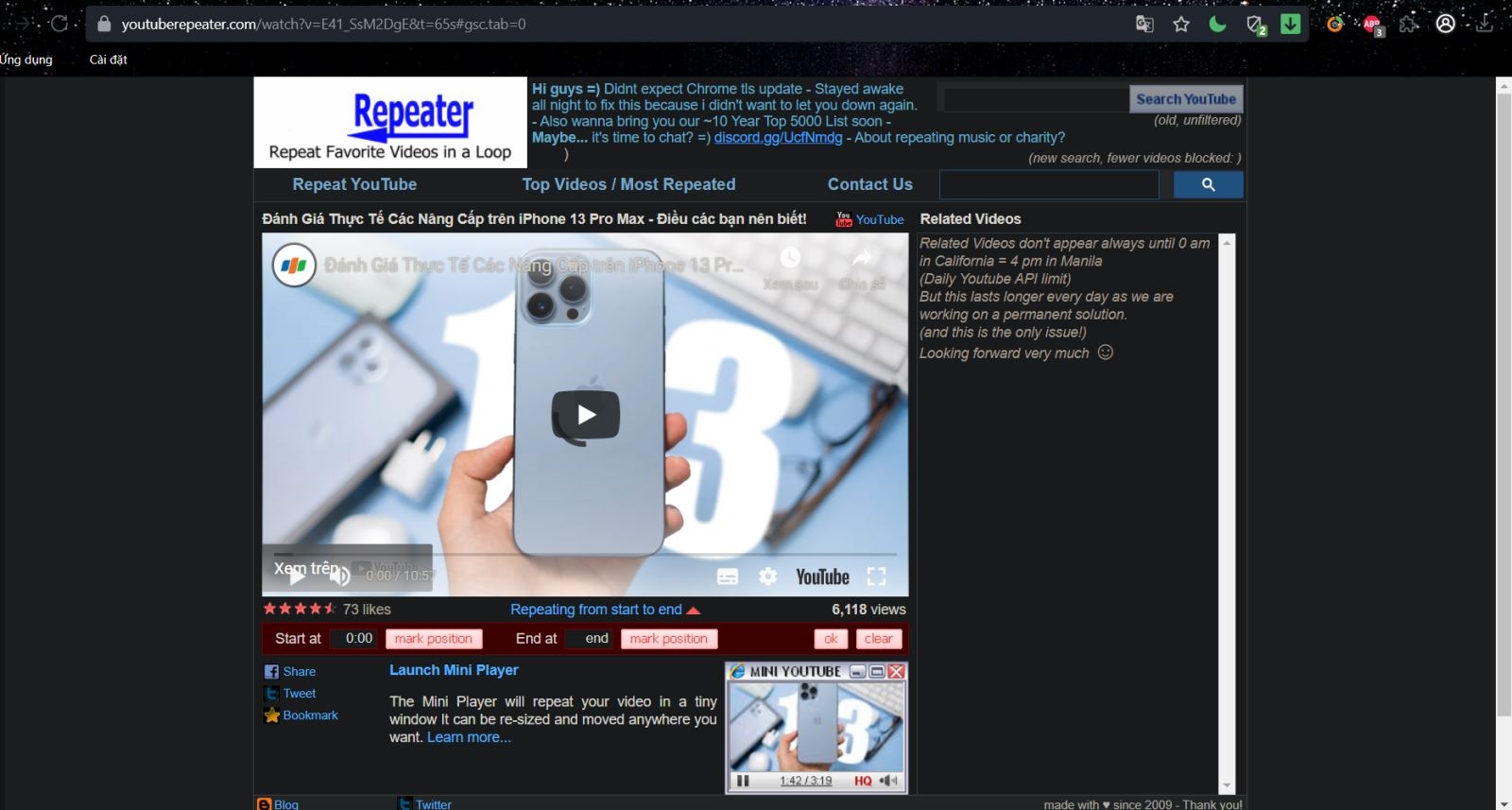 Cách replay Youtube trên điện thoại và laptop