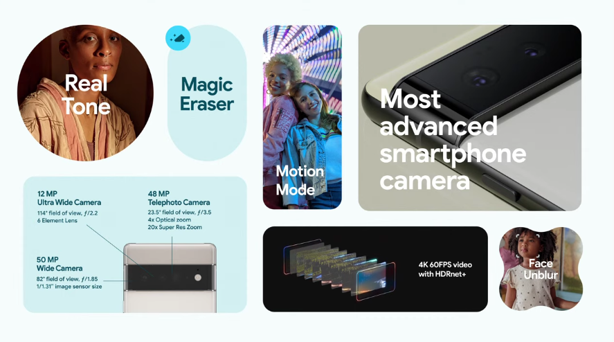 Pixel 6 và Pixel 6 Pro ra mắt: Chip Tensor mới, cải tiến camera