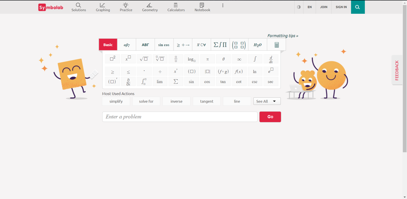 Hướng dẫn sử dụng Symbolab để giải toán