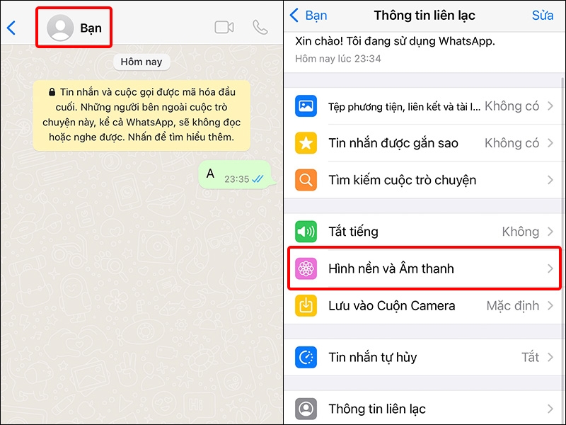 Thay đổi hình nền chat trên WhatsApp