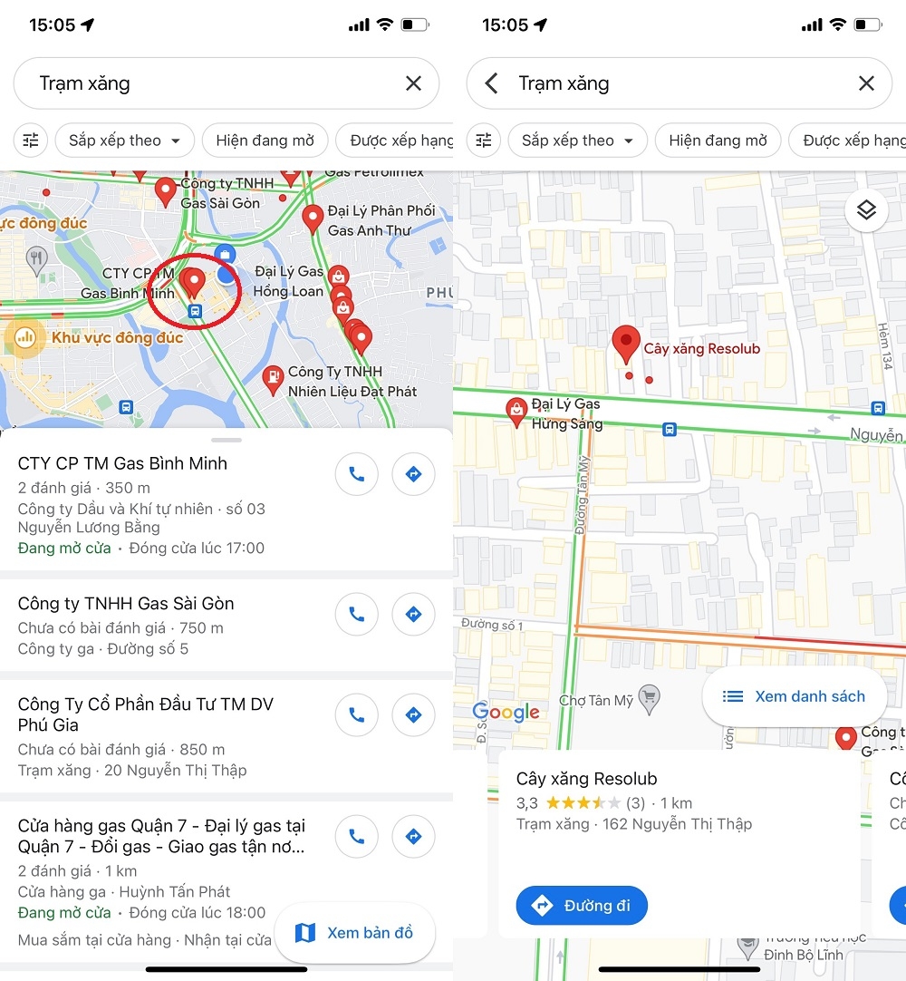 Mẹo tra cứu cây xăng gần đây nhất bằng Google Maps mới 2023