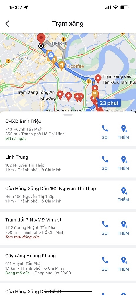 Mẹo tra cứu cây xăng gần đây nhất bằng Google Maps mới 2023
