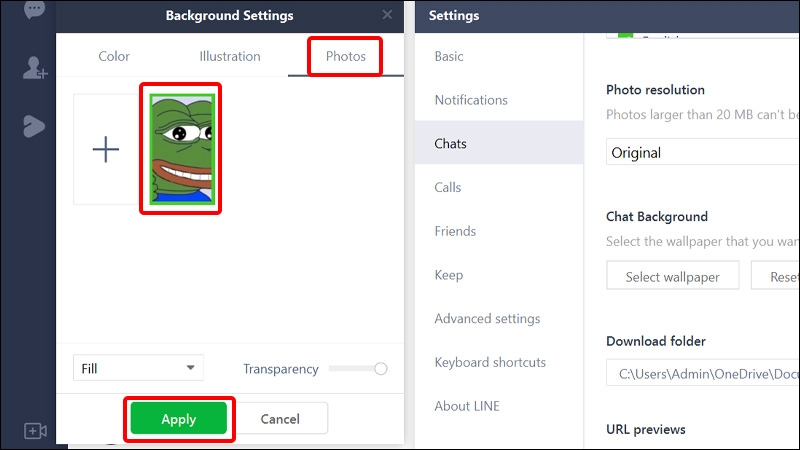 Hướng dẫn thay đổi hình nền chat, theme LINE