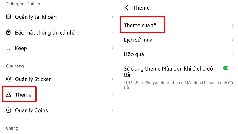 Hướng dẫn thay đổi hình nền chat, theme LINE