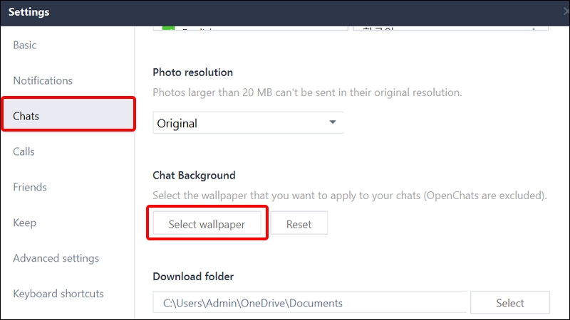 Hướng dẫn thay đổi hình nền chat, theme LINE