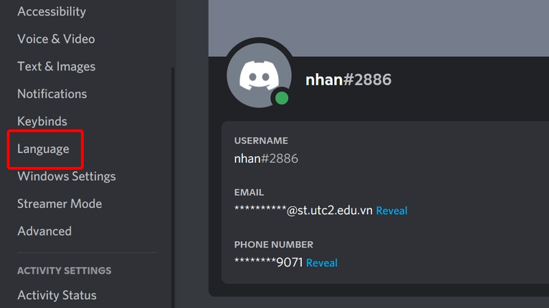 Cách thay đổi ngôn ngữ Discord sang tiếng Việt