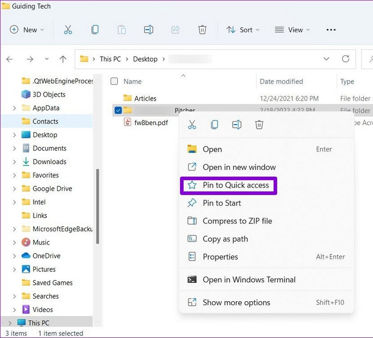 Mẹo hay để sử dụng Quick Access trên Windows 11