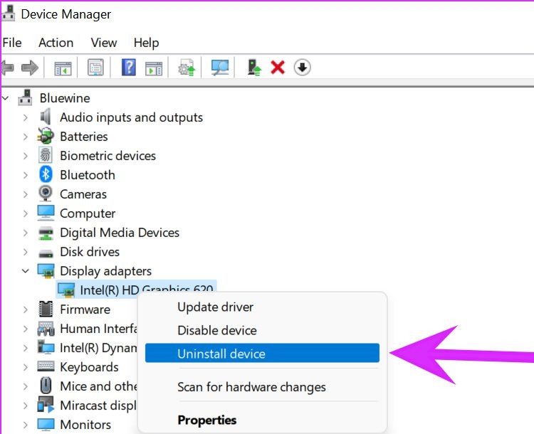 Cách sửa lỗi Intel Graphics không hiển thị trên Windows 11