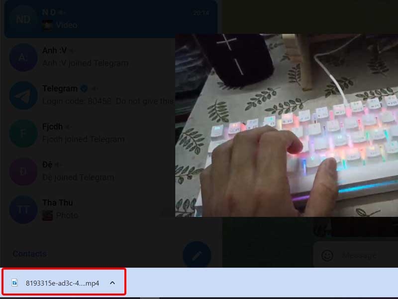 Cách tải video trên Telegram về điện thoại, máy tính