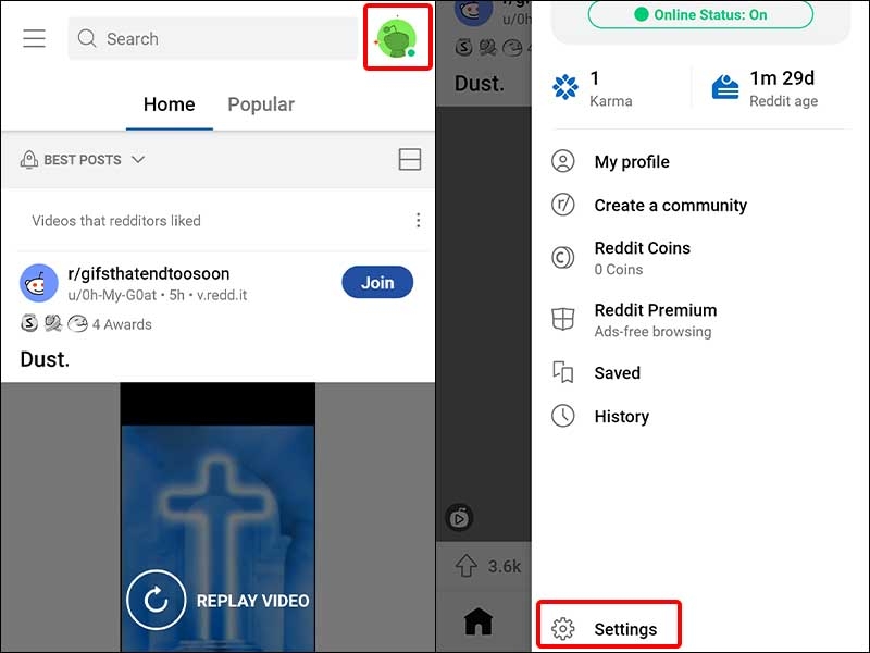 Cách kích hoạt chế độ Dark Mode trên Reddit