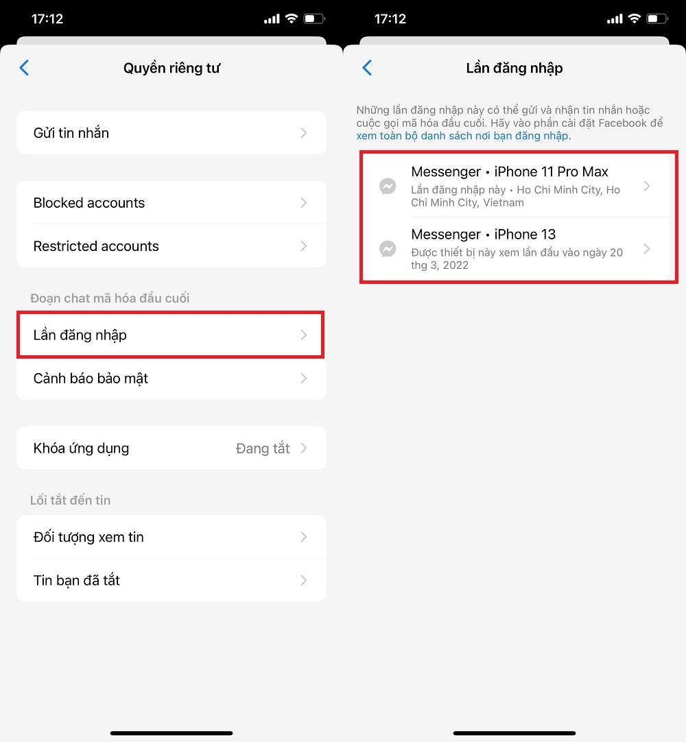 Cách xem lịch sử đăng nhập Messenger để bảo vệ tài khoản của bạn