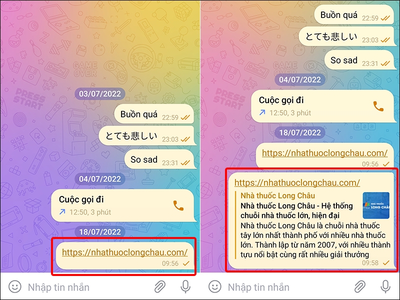 Hướng dẫn bật tính năng xem trước liên kết trong Telegram