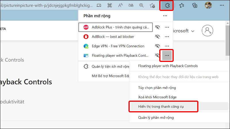 Hướng dẫn điều khiển video trên tab Microsoft Edge bất kỳ