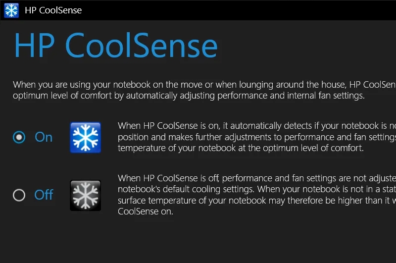 Công nghệ HP CoolSense là gì? Hướng dẫn tùy chỉnh theo nhu cầu