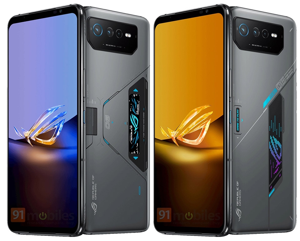 ASUS ROG Phone 6D lộ ảnh render với thiết kế quen thuộc