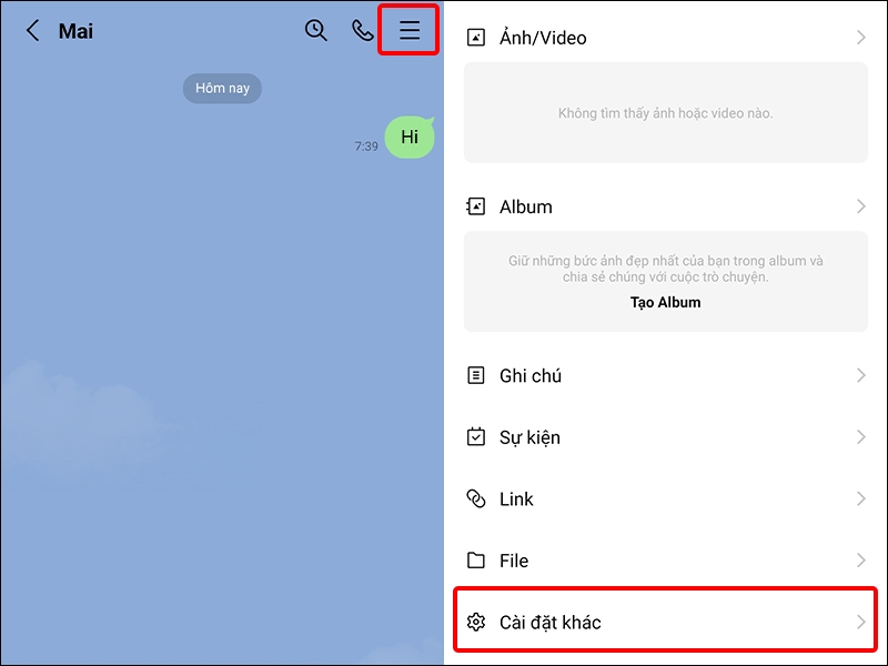 Cách đưa cuộc trò chuyện LINE ra màn hình điện thoại Android
