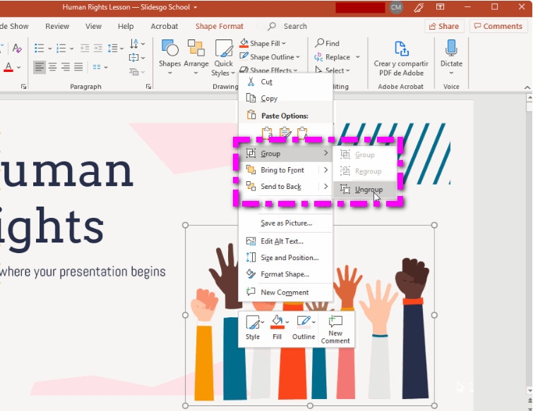 Group trong PowerPoint là gì bí quyết sử dụng tính năng này