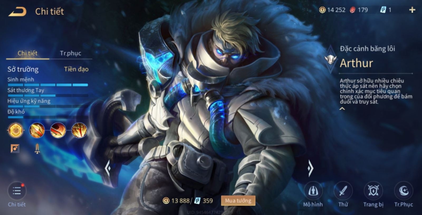 Hướng dẫn chơi Arthur trở thành đỡ đòn bền bỉ nhất