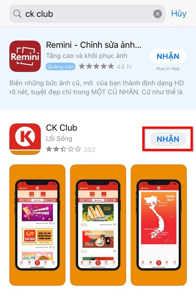 Cách sử dụng app CK Club của Circle K
