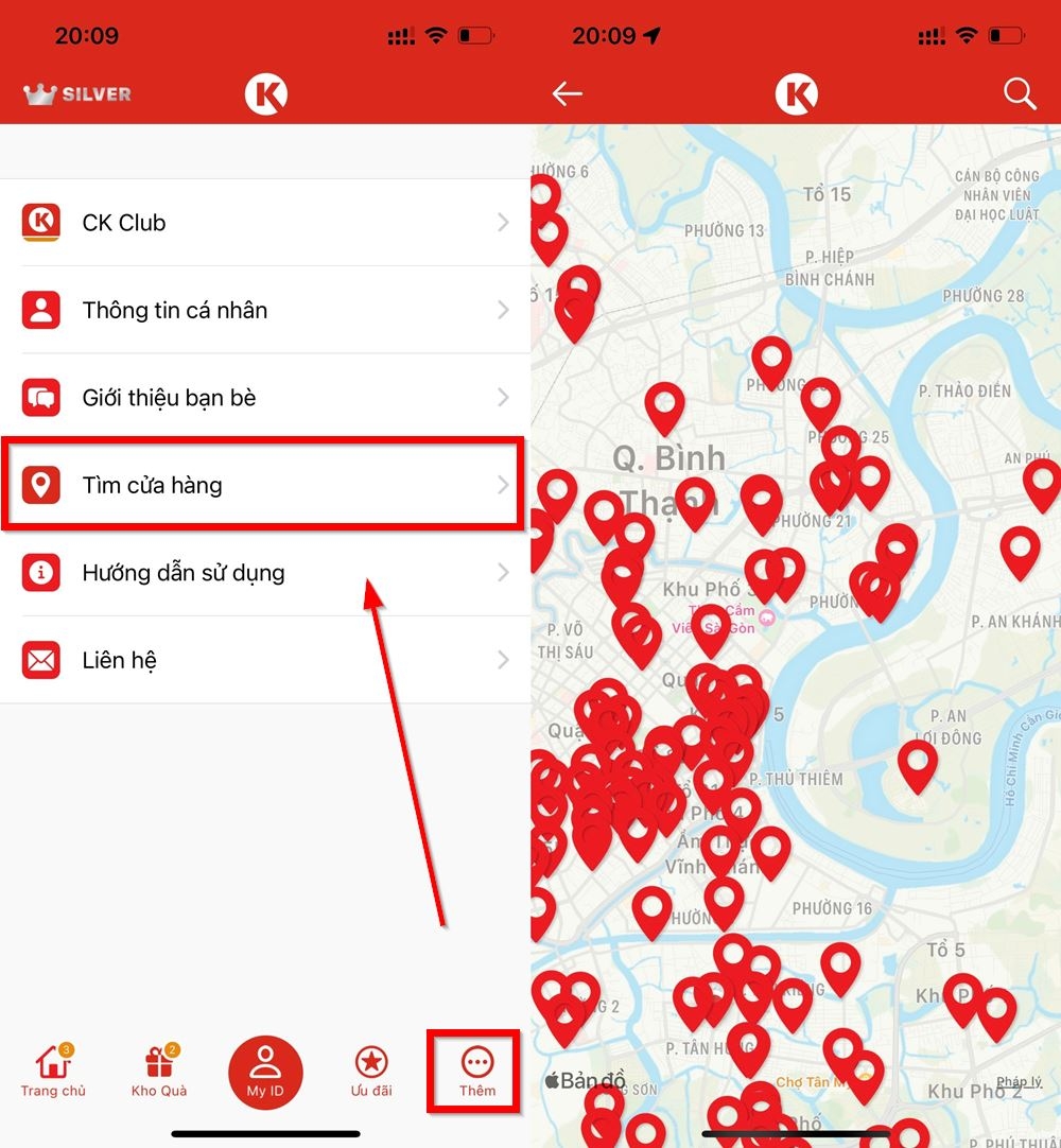 Cách sử dụng app CK Club của Circle K
