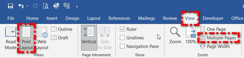 Mẹo xem nhiều trang đồng thời trong Microsoft Word