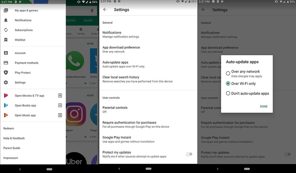 Khắc phục lỗi the process com.google.process.gapps has stopped