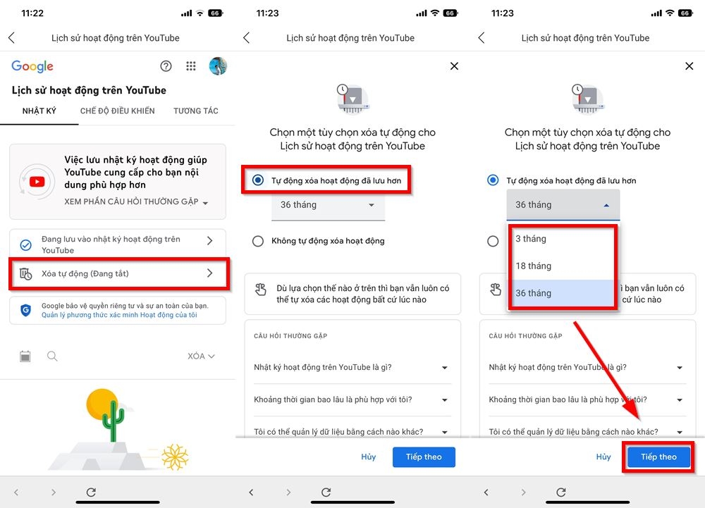 Cách bật tính năng tự động xóa lịch sử xem trên YouTube cực hay