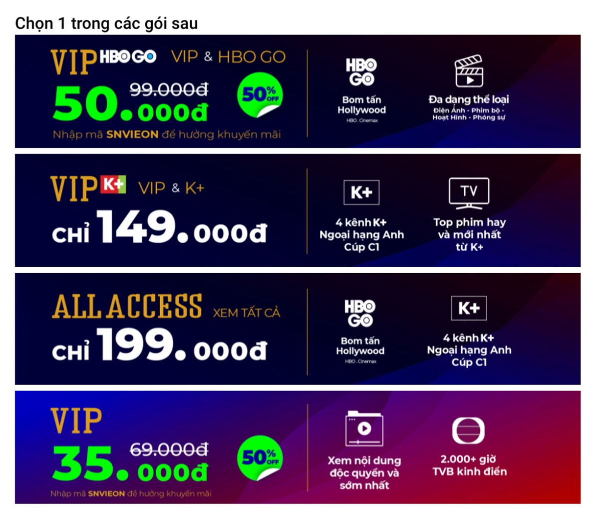 VieON: Ứng dụng xem phim, game show tuyệt đỉnh hiện nay