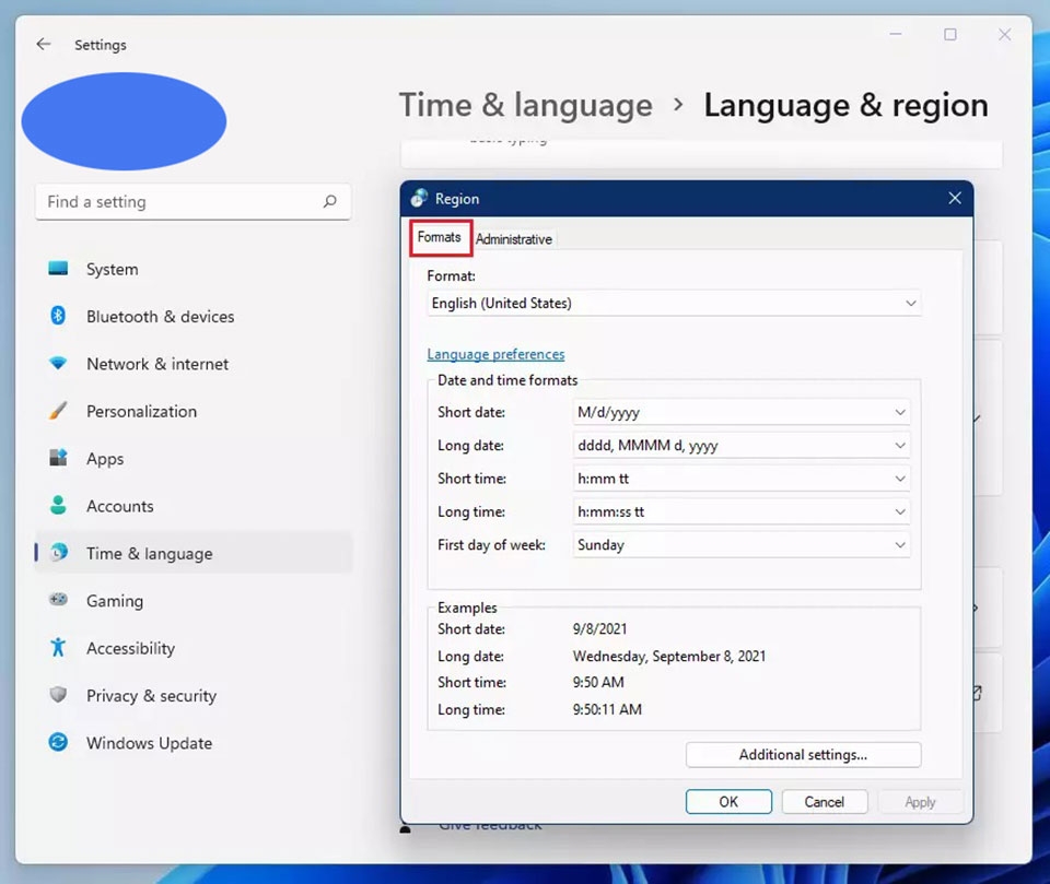 Cách chỉnh 24 giờ trên máy tính Windows 11