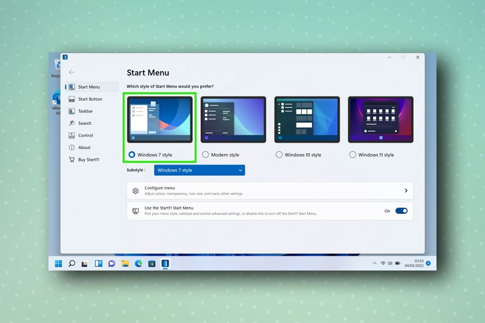 Cách chuyển Start Menu Windows 11 về Windows 10