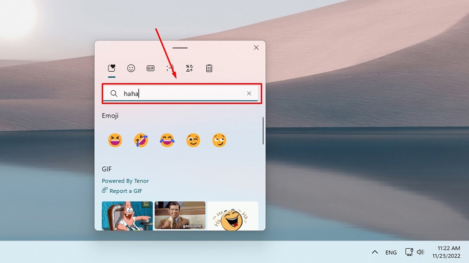 Cách mở Emoji trên Windows 11