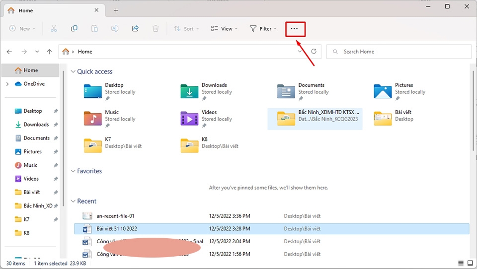 Cách tắt Recent File trong Windows 11