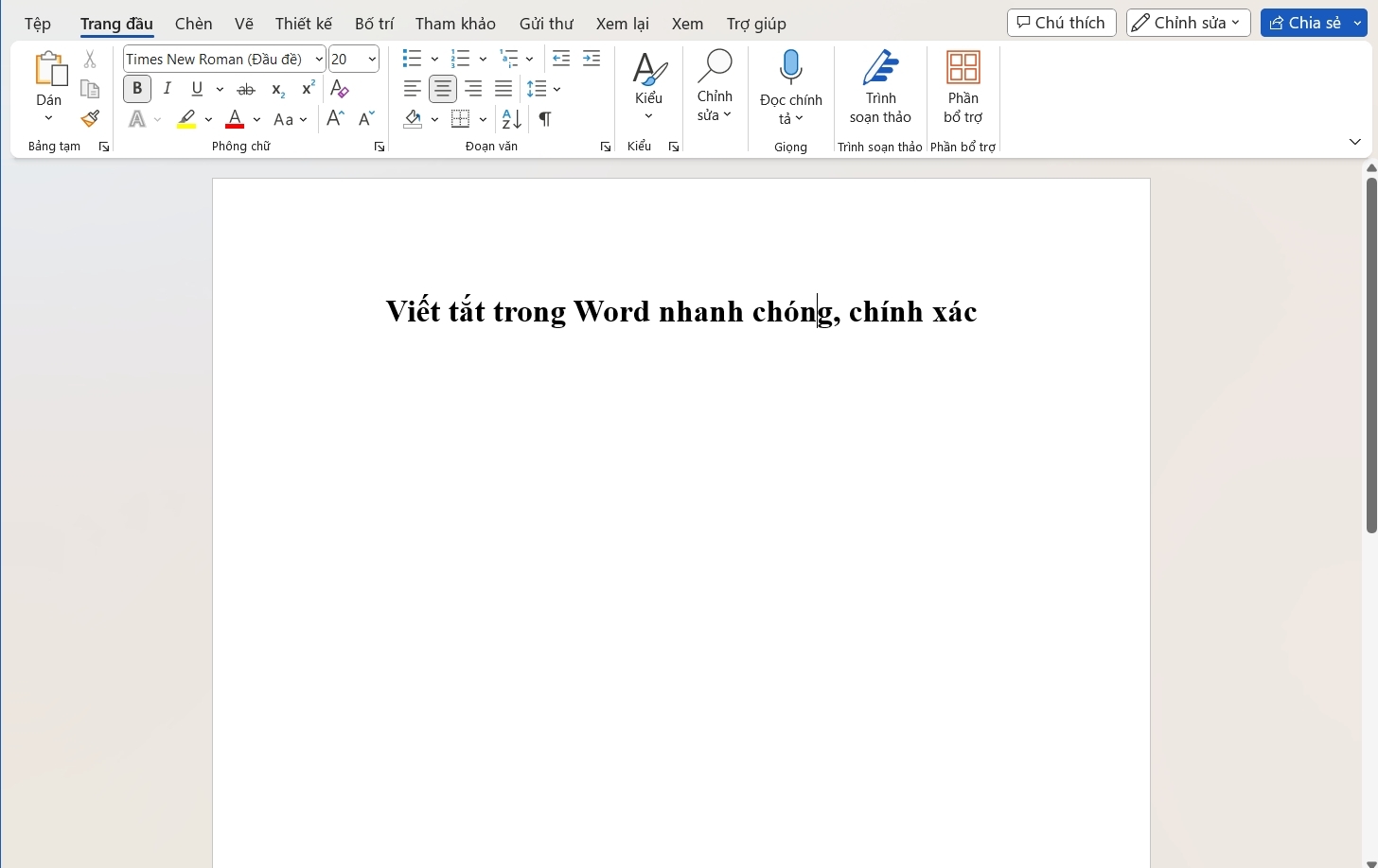 Hướng dẫn cách viết tắt trong Word để làm việc hiệu quả hơn