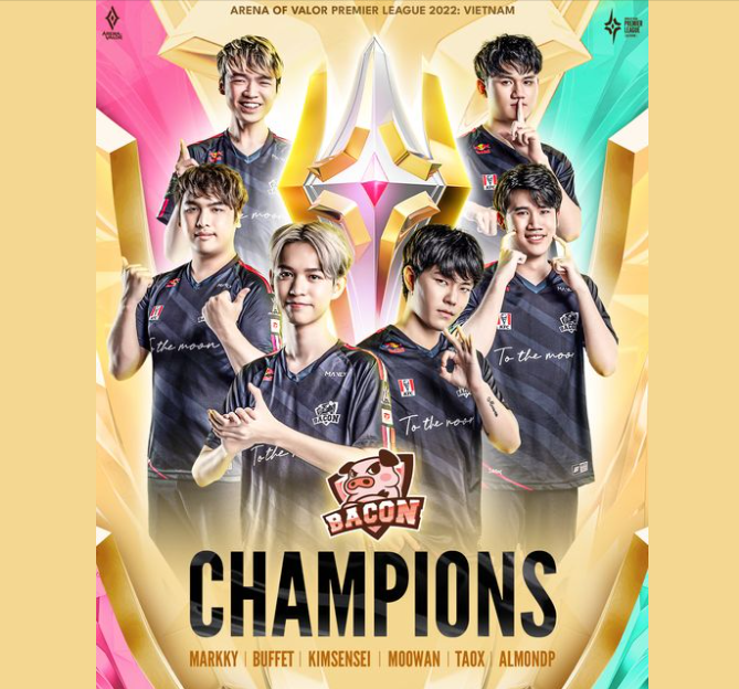 Liên Quân Mobile: Đại diện Thái Lan Bacon Time vô địch APL 2022