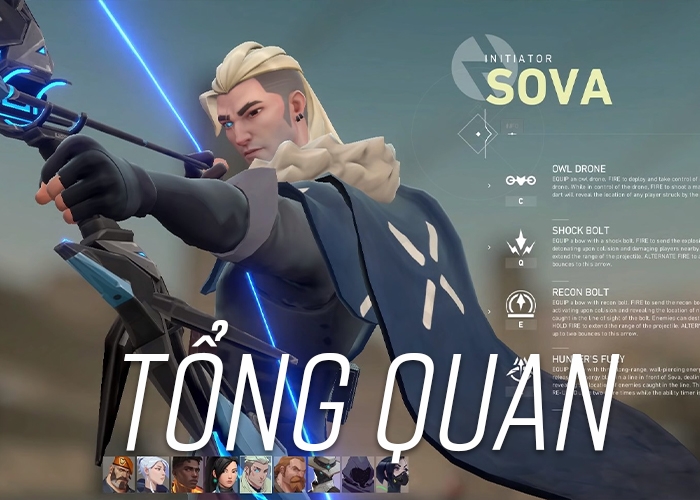 Hướng dẫn chơi Sova Valorant: Tổng quan, bộ kỹ năng bạn cần biết