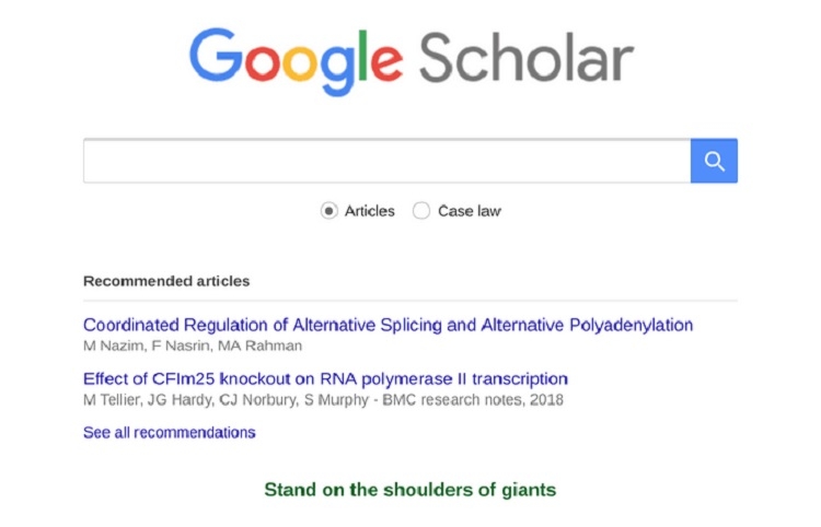 Hướng dẫn sử dụng Google scholar