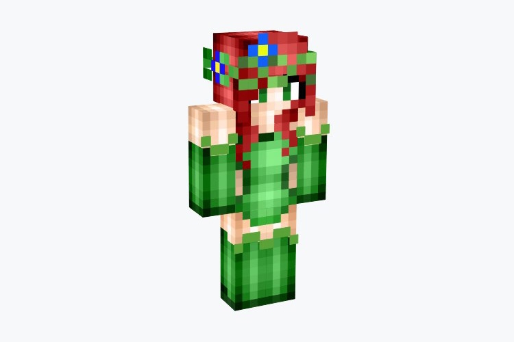 Top 10 skin Minecraft nữ dễ thương, xinh đẹp nhất hiện nay